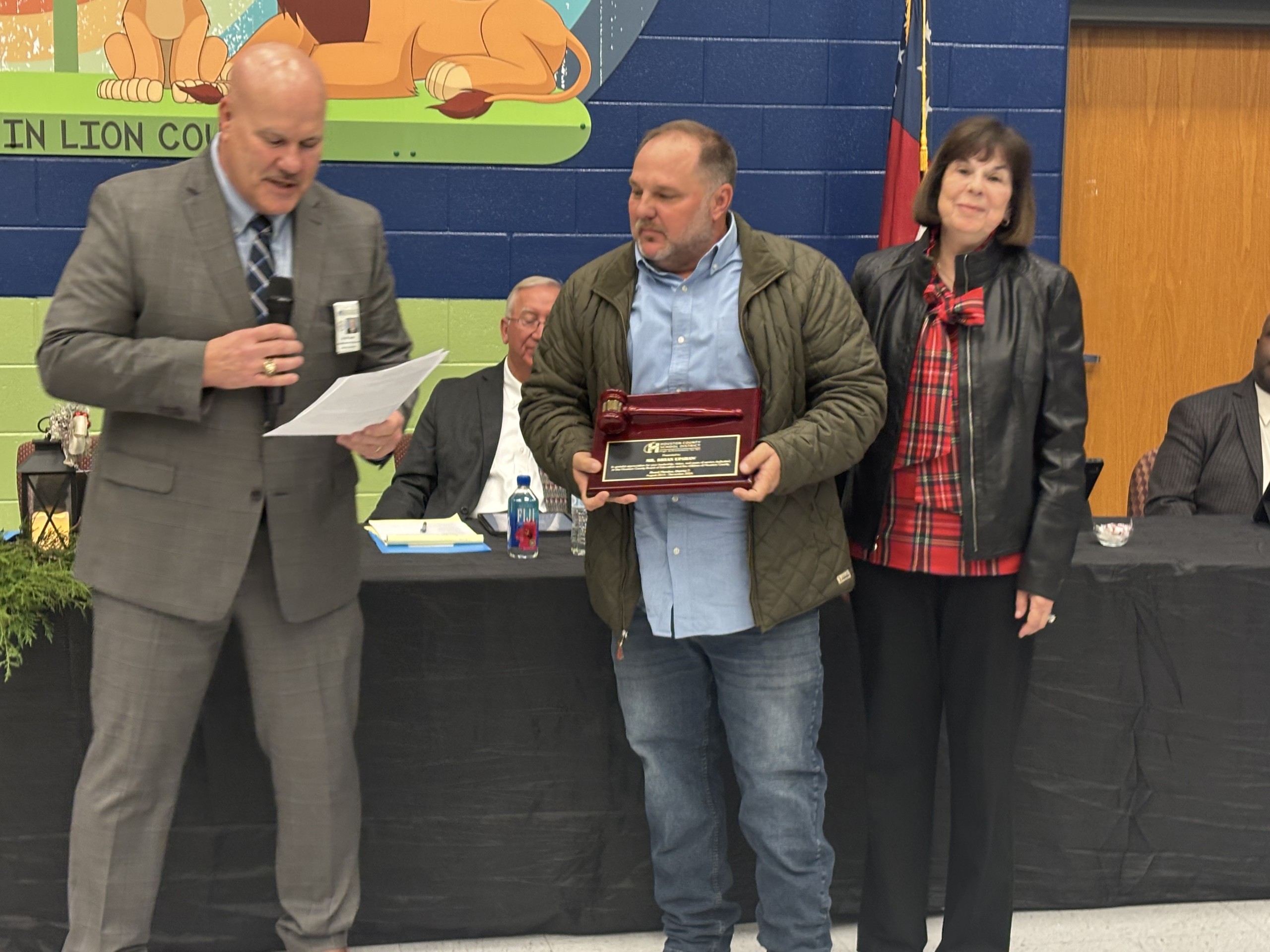 Board of Education honors the service of Bryan Upshaw – Houston Home ...