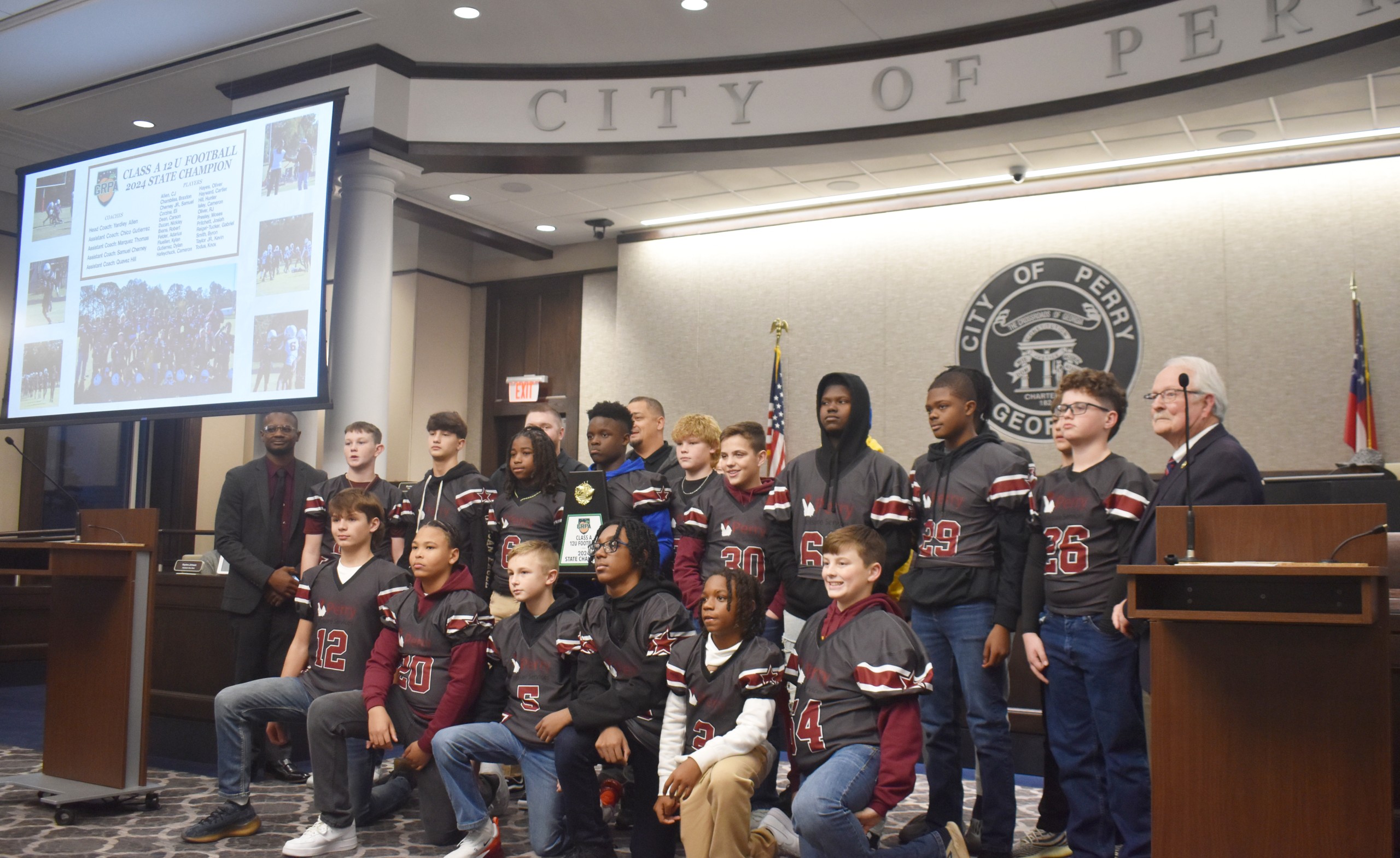 Perry city council celebrates GRPA football state champions, elects new ...
