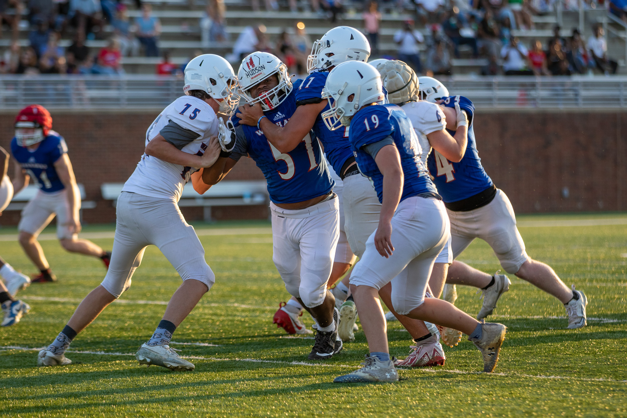 Veterans football hosts first intersquad scrimmage under new coach ...